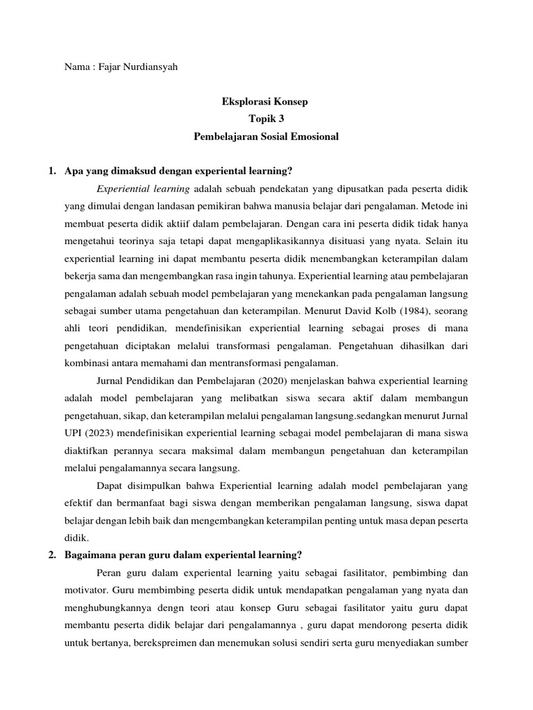 T3.Eksplorasi Konsep - Fajar Nurdiansyah | PDF