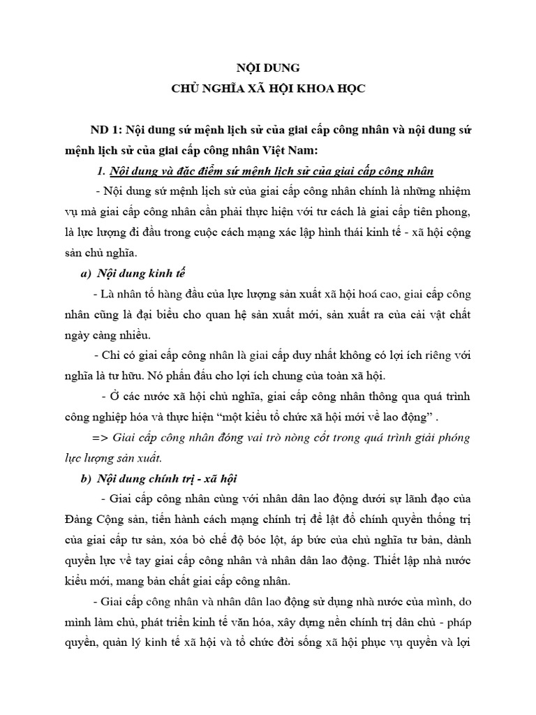 Tom Tat Ly Thuyet Chu Nghia Xa Hoi Khoa Hoc 1905 | PDF