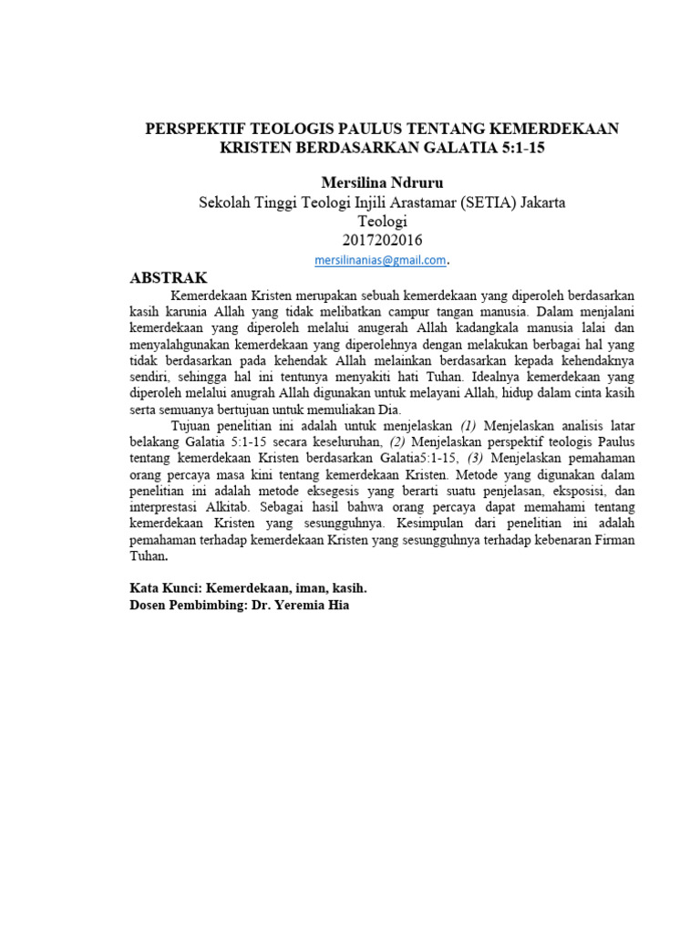 GALATIA | PDF | Filsafat