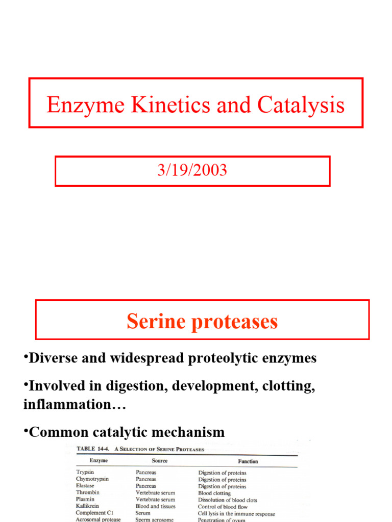 Lecture - 16-Enzyme Kinetics and Catalysis 1 | Download Free PDF | Enzyme Kinetics | Enzyme