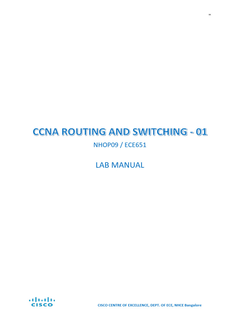 R&S-1 Lab Manual | PDF | I Pv6 | Ip Address