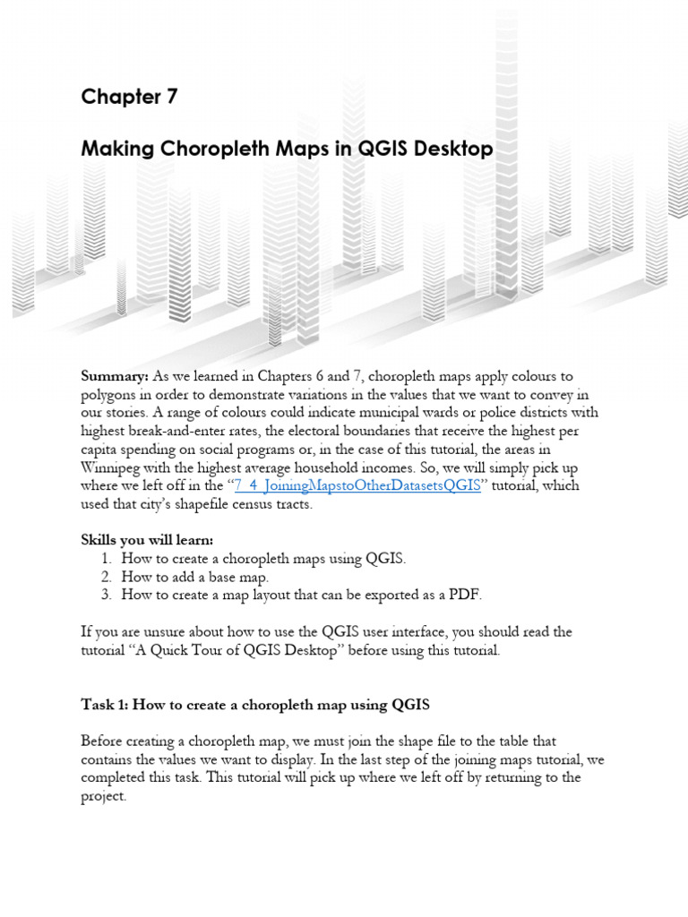 CH7 - Making Choropleth Maps in QGIS | PDF | Menu (Computing) | Software