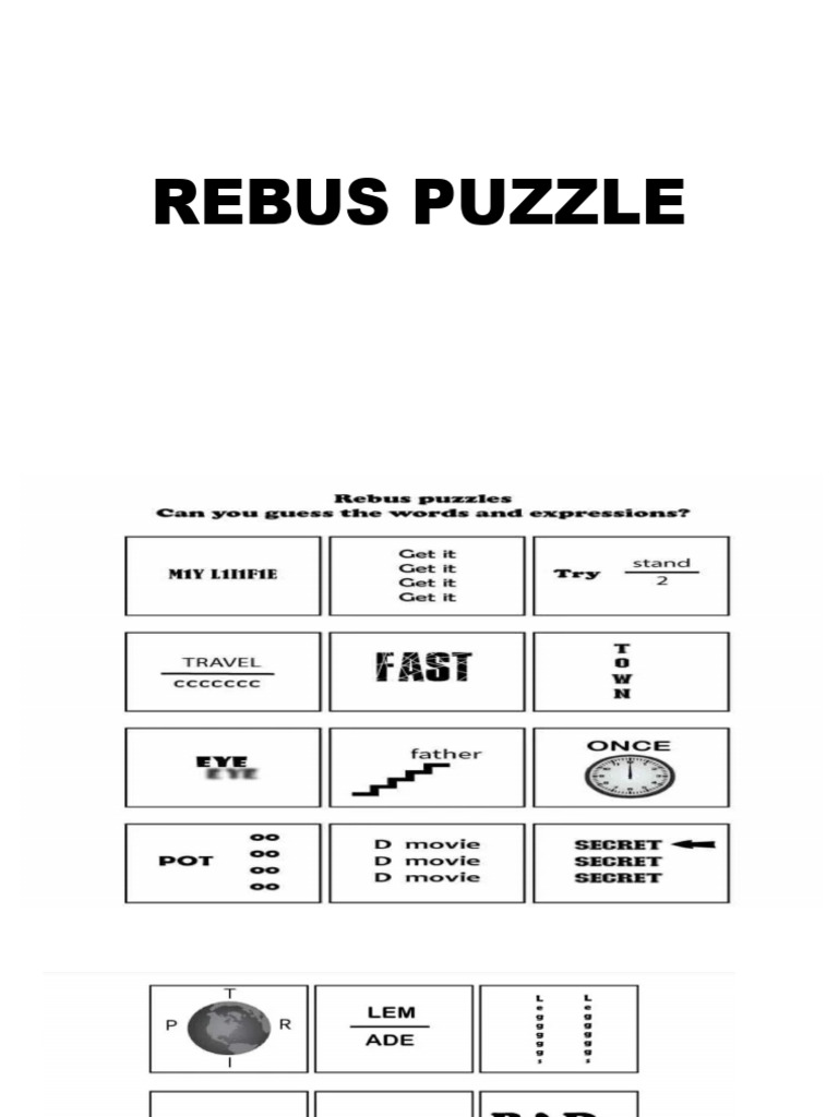 Rebus Puzzle | PDF