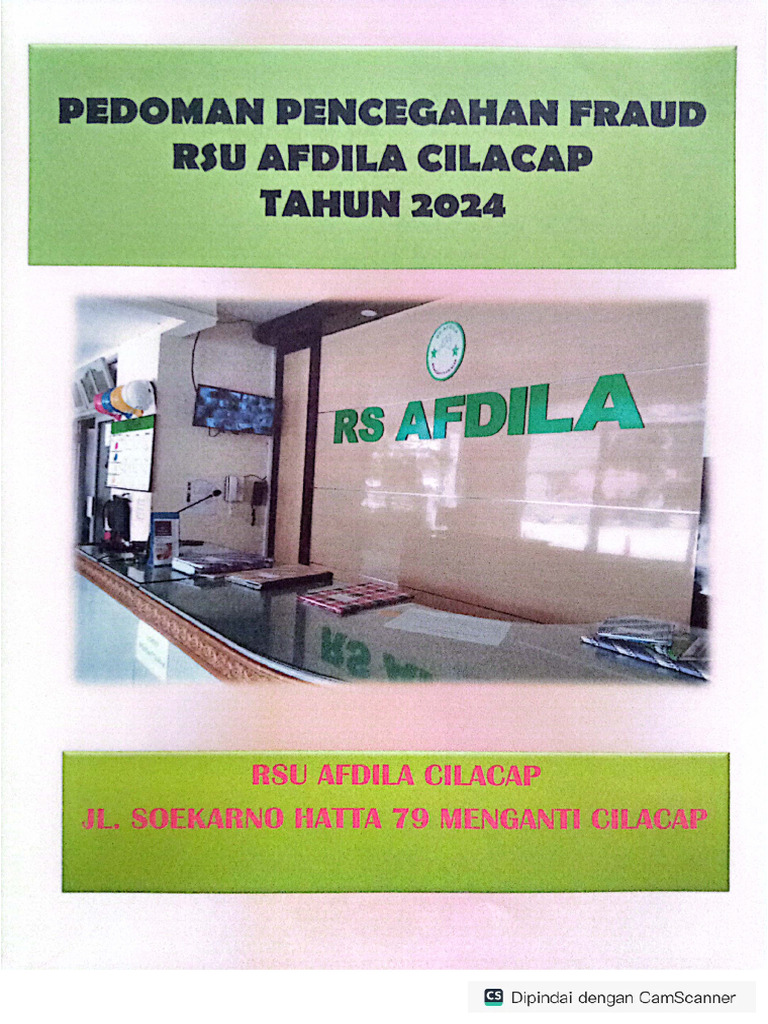 Pedoman Pencegahan Fraud Pdf