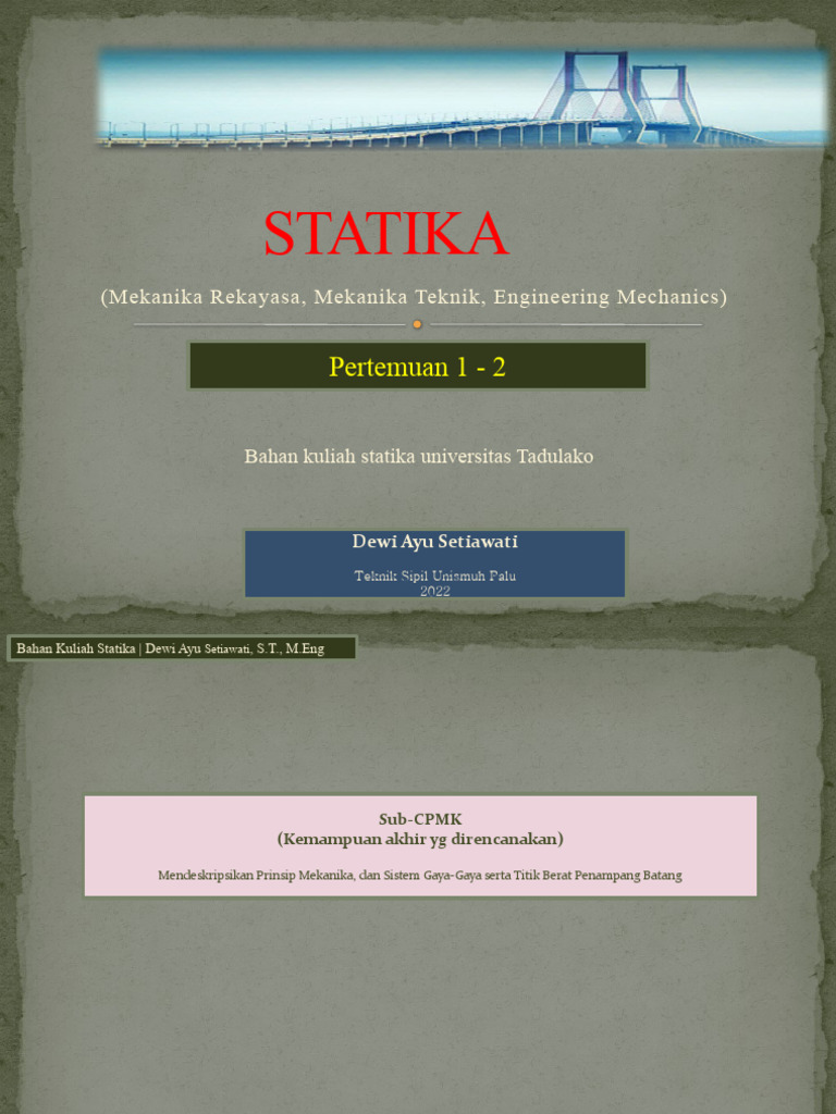 Statika Part 1-2 | PDF