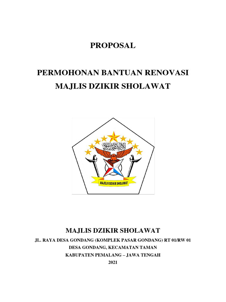 Proposal Renovasi Mds | PDF | Perjalanan | Griya & Taman