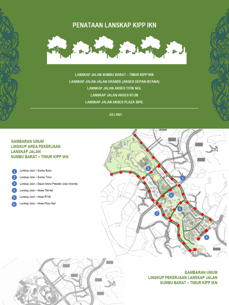 Uraian Singkat Penataan Lanskap Kipp Ikn | PDF
