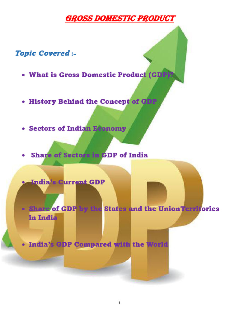 Gross Domestic Product: Topic Covered | PDF | Gross Domestic Product | Economy Of India