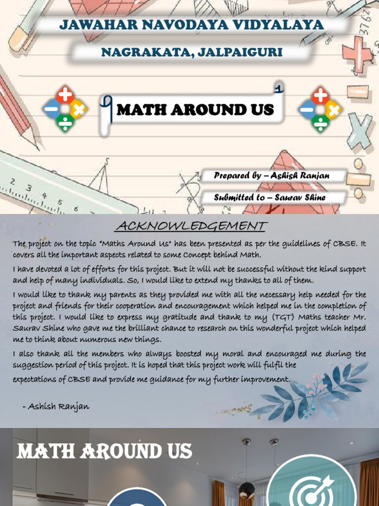 Math Around Us | PDF | Geometry | Mathematics