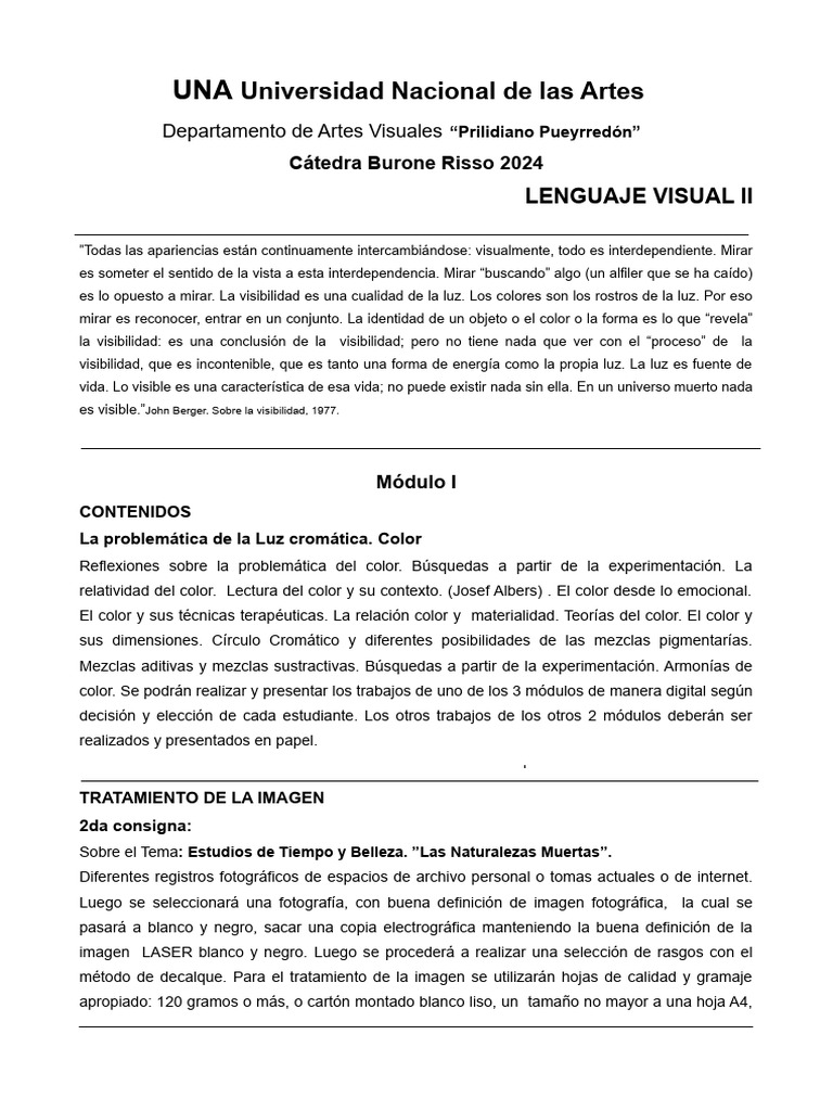 Tratamiento del Color en Artes Visuales | PDF | Color | Negro