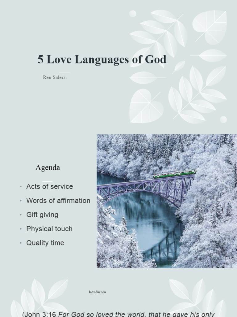 5 Love Languages of God | PDF