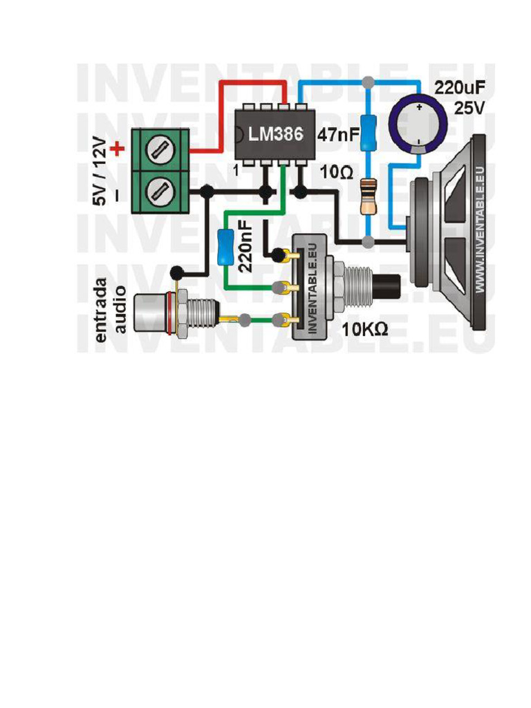 Amplificador lm386 | PDF