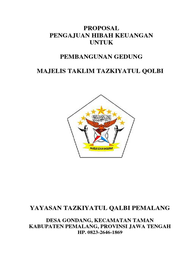 Proposal Permohonan Pembangunan Gedung | PDF