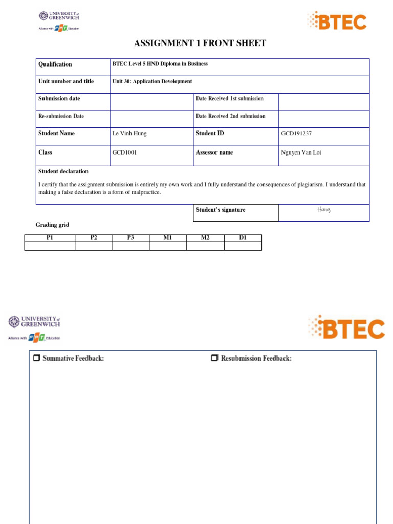 Asm1 App | PDF | Html | Web Design