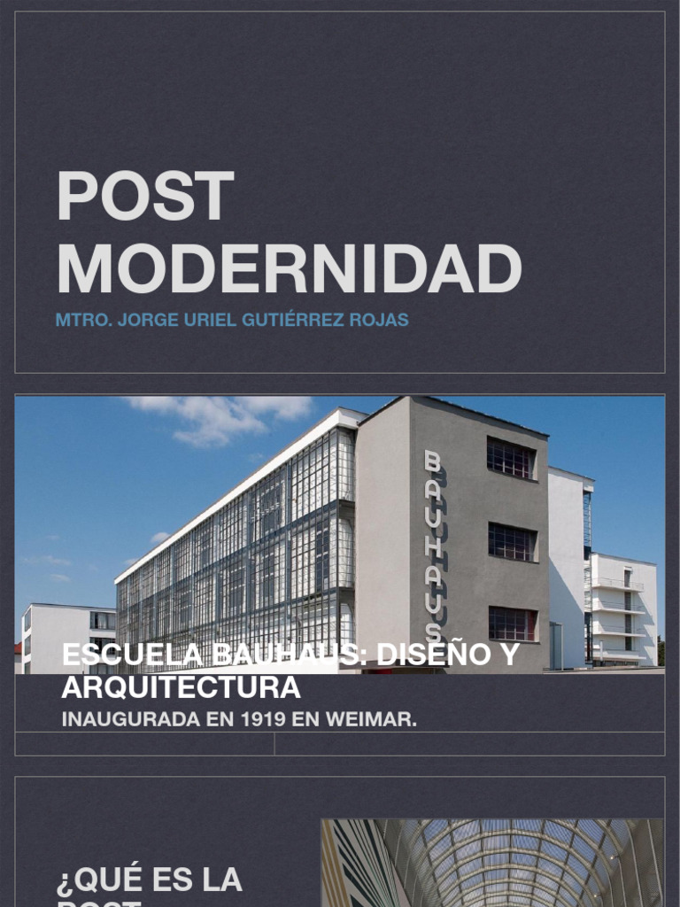 Post Modernidad Power Point | PDF | Michel Foucault | Jacques Derrida