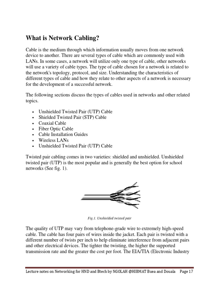 Network Cabling | PDF | Coaxial Cable | Electrical Connector