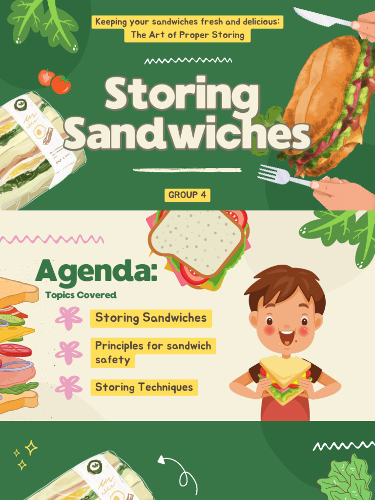 Proper Sandwich Storage Techniques | PDF | Refrigeration | Shelf Life