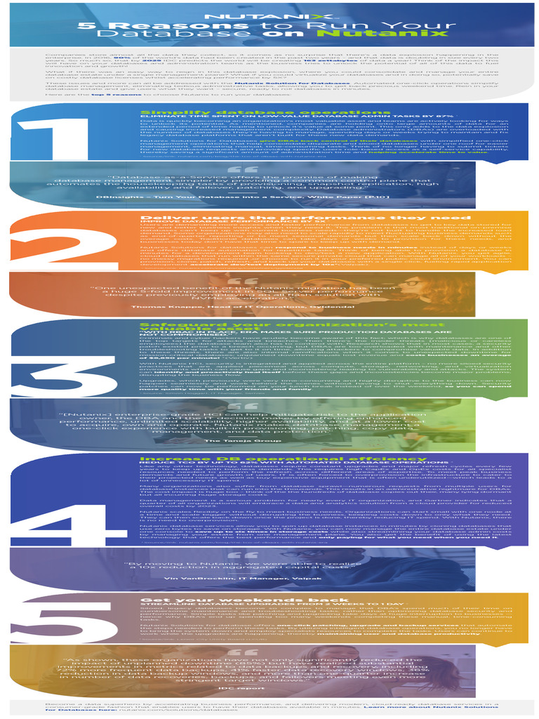 Nutanix Database Management Simplified | PDF | Databases | Cloud Computing