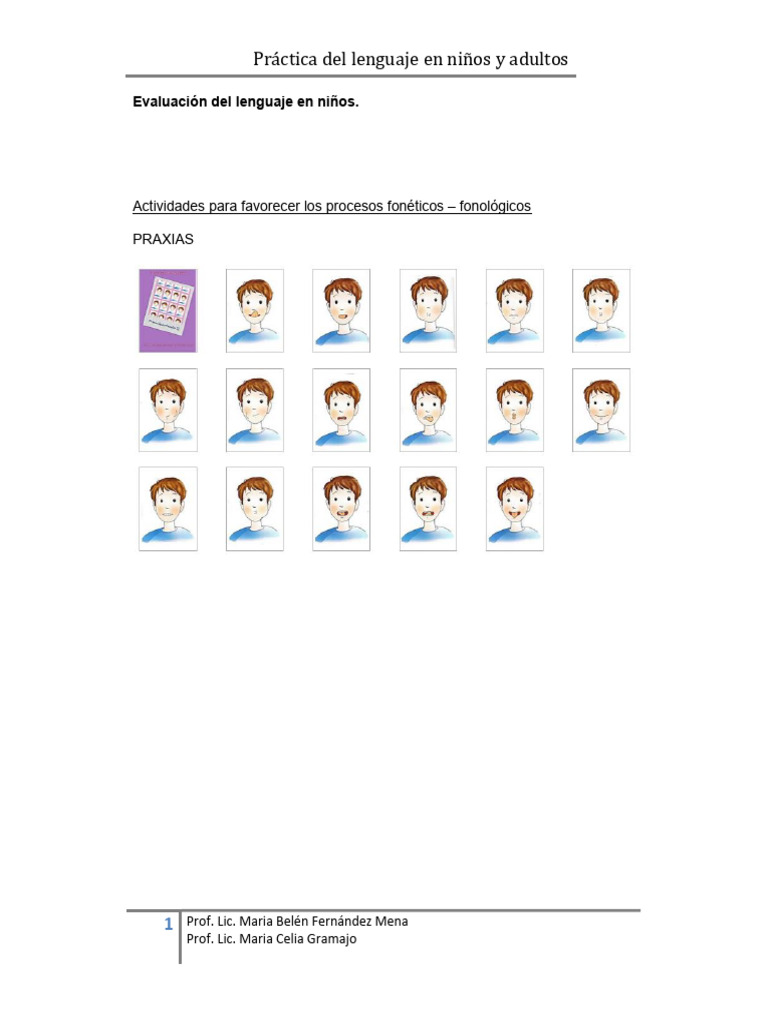 Actividades Del Nivel fonÃ©tico-fonolÃ Gico | PDF | Comunicación humana ...
