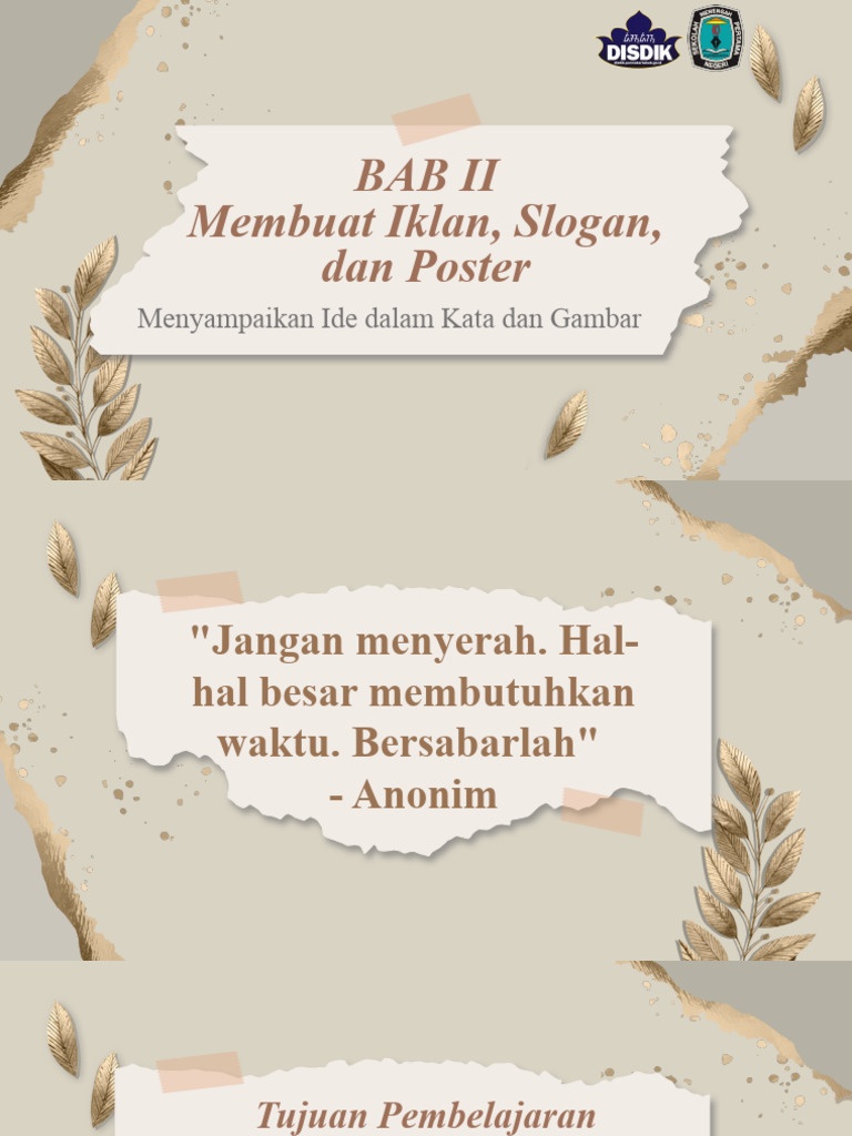 Materi Iklan, Slogan, Dan Poster Kelas VIII | PDF