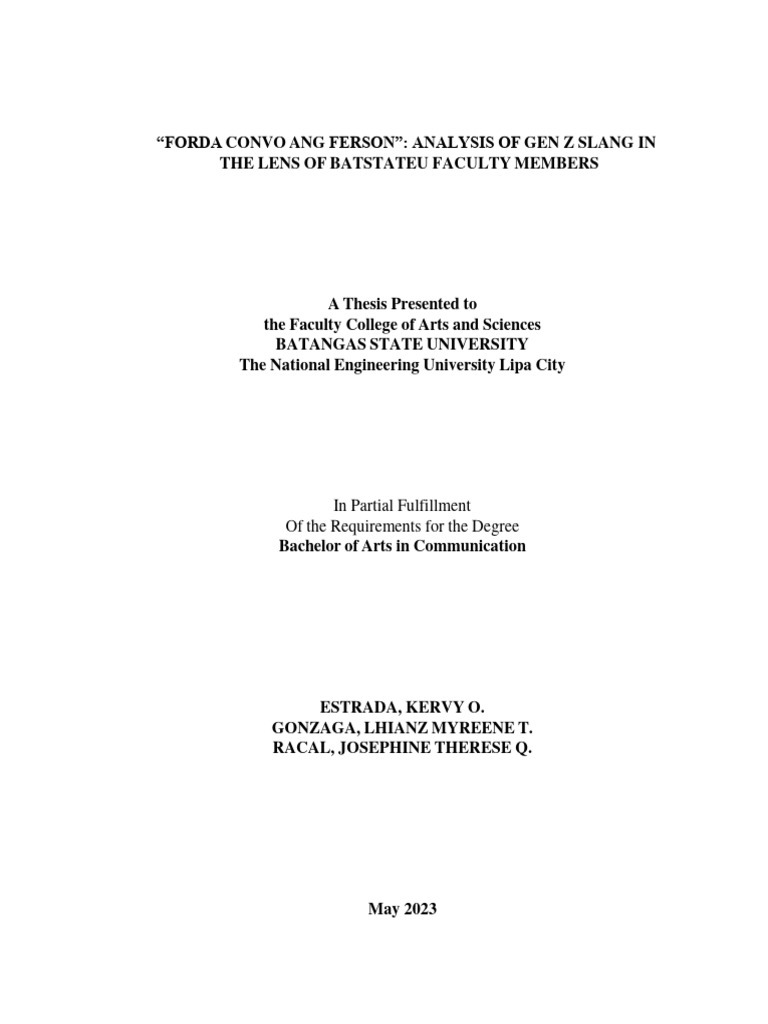 Super Duper Final Manuscript 5 23tang Ina | PDF | Communication | Slang