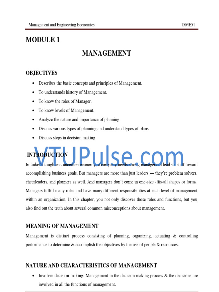 18ME51 ME Mod 1 | PDF | System | Science