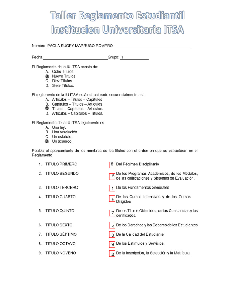 Taller reglamento 2024 | PDF | Educación más alta | Plan de estudios