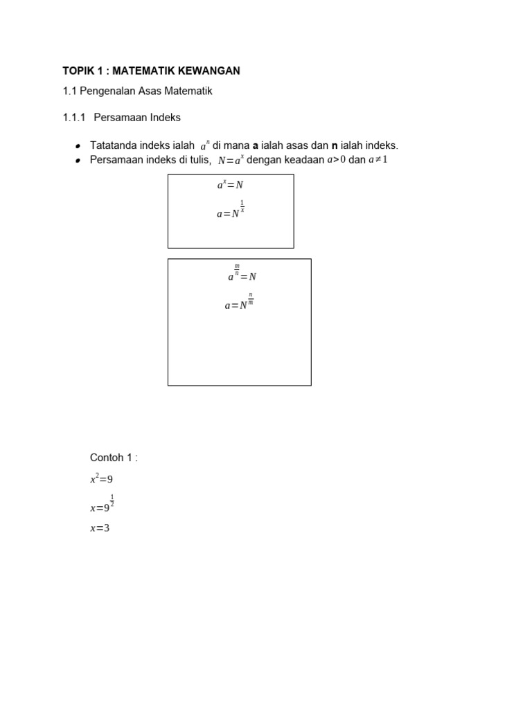 Persamaan Indeks Dan Log | PDF