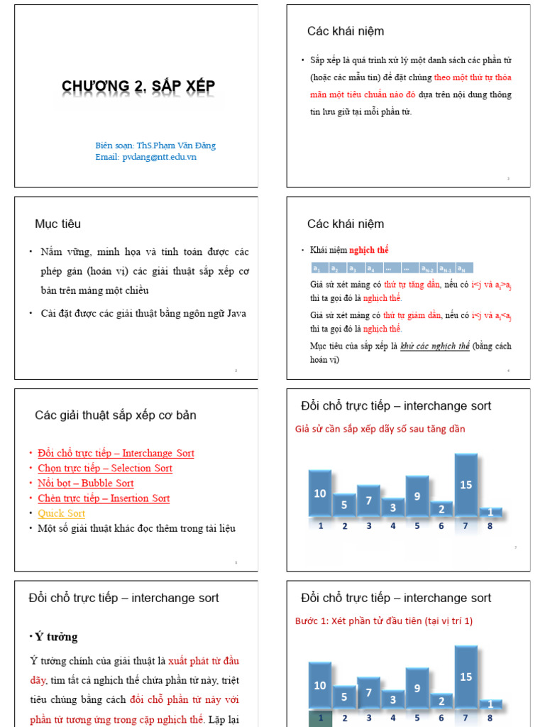 Chương 3 - Sắp xếp | PDF