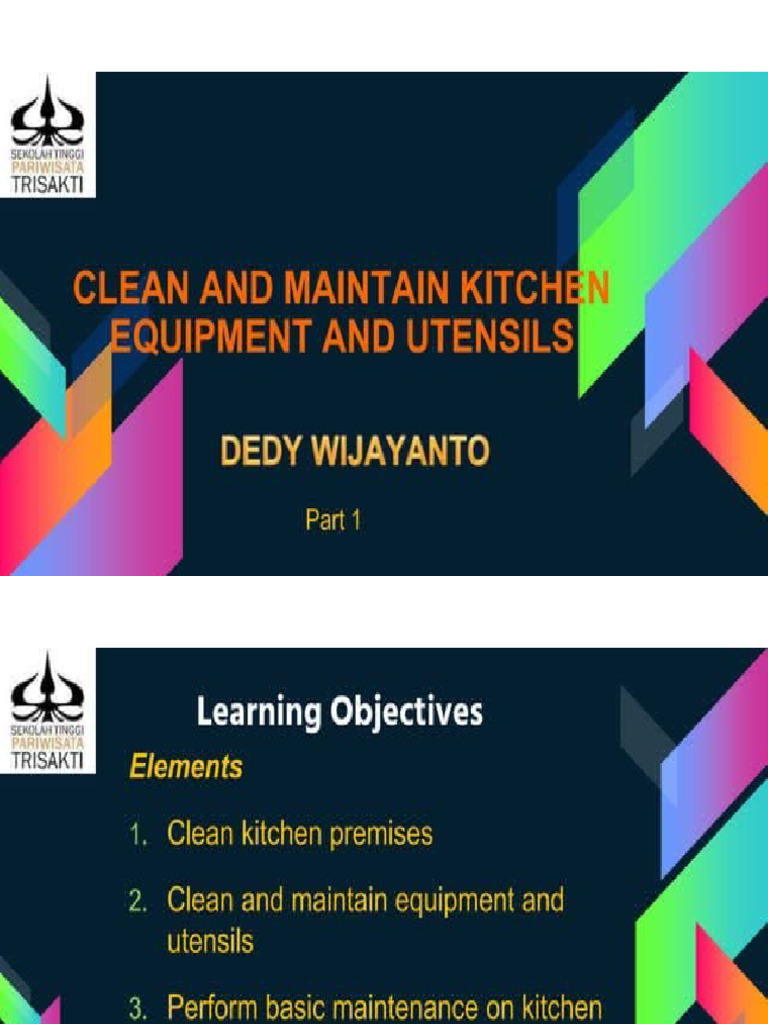 Kitchen materials | PDF