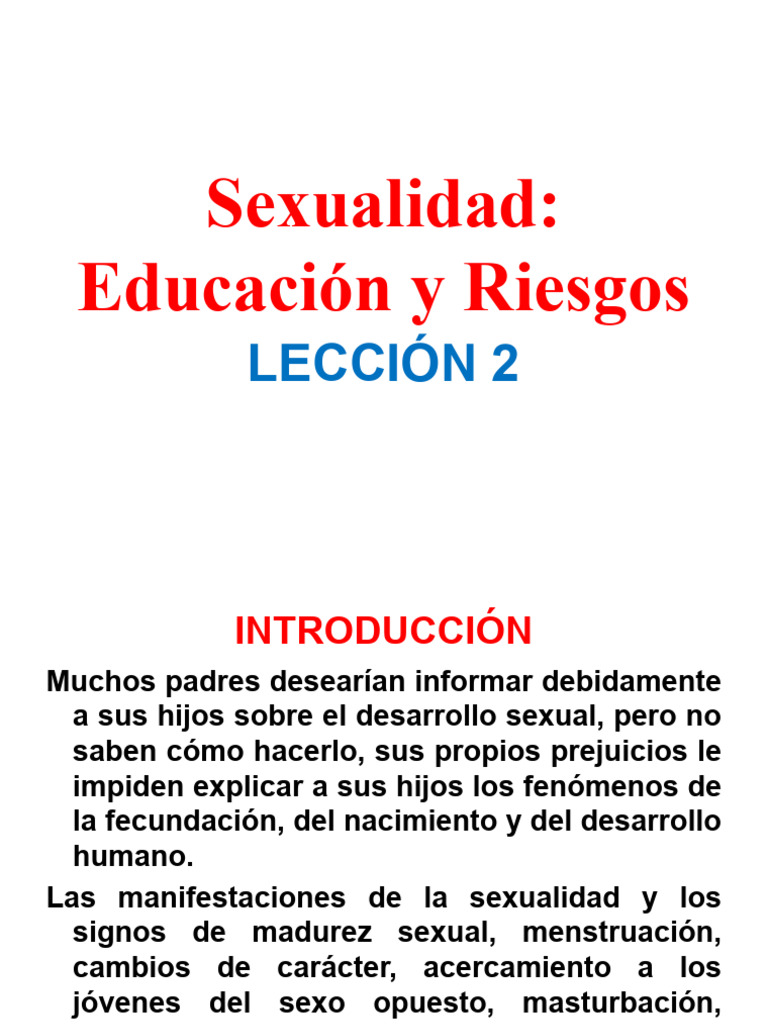 Psicología Y Crianza Del Adolescente Cap 2 Pdf La Sexualidad Humana