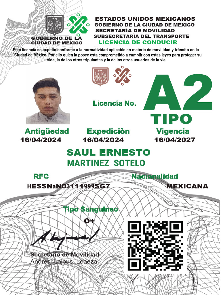 Licencia de Conducir A2 CDMX 2024 | PDF