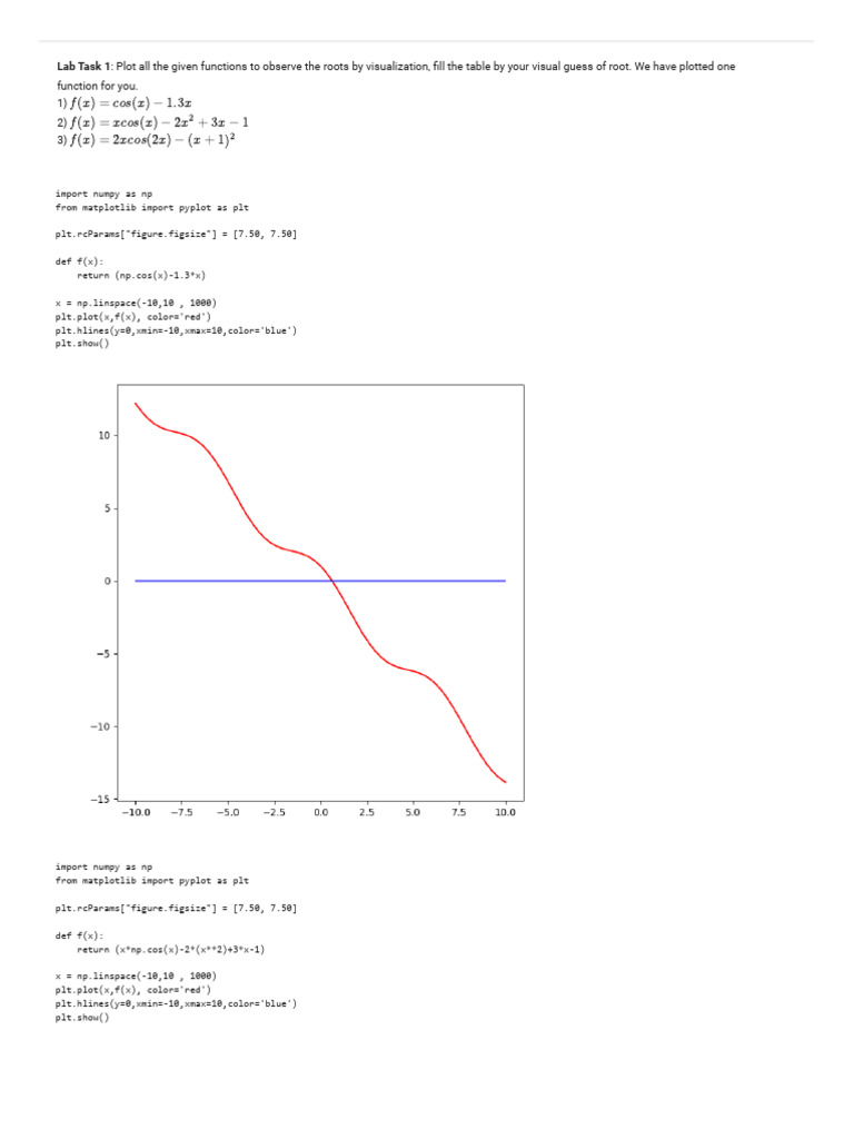 Lab Session 1 Ipynb Colaboratory Pdf Mathematics Computational Science