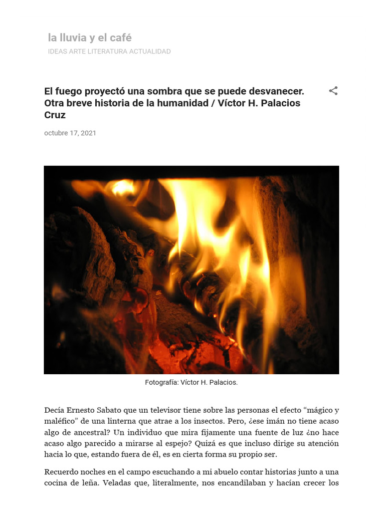El Fuego Proyectó Una Sombra Que Se Puede Desvanecer. Otra Breve ...