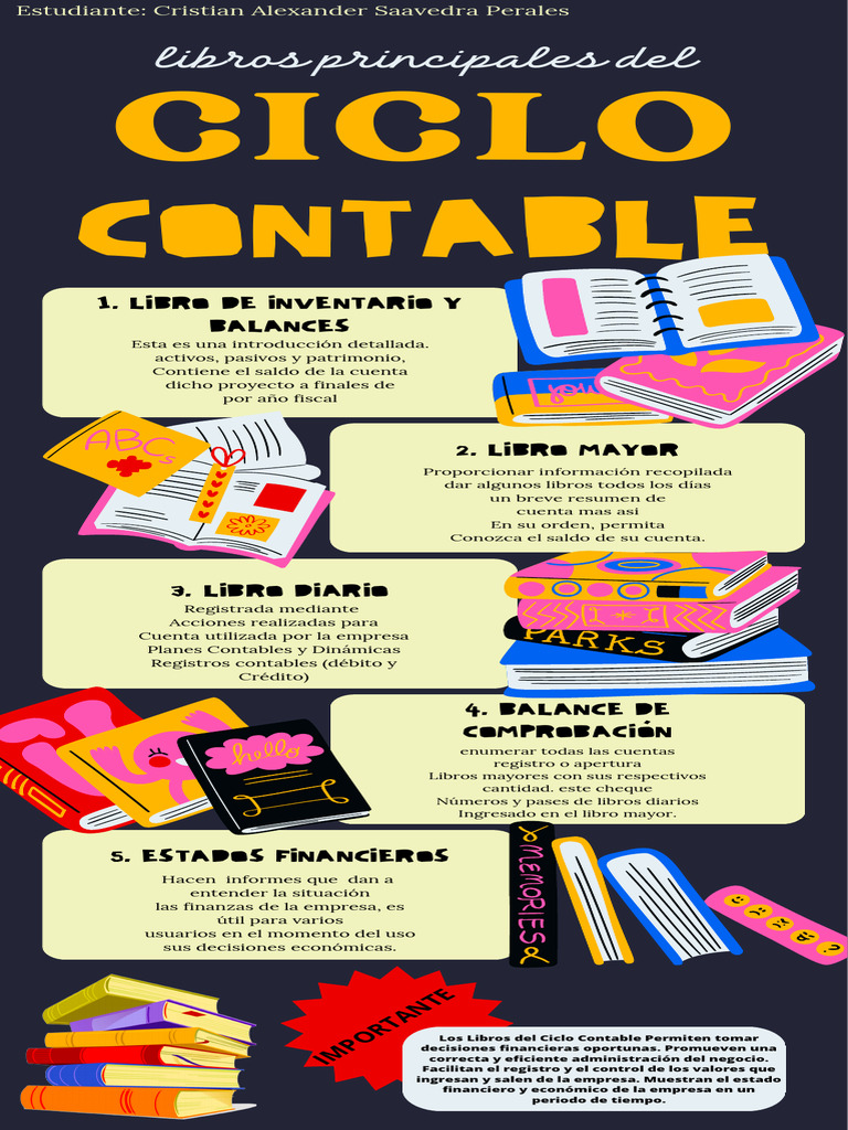 Libros Principales Del Ciclo Contable | PDF | Contabilidad | Corporaciones