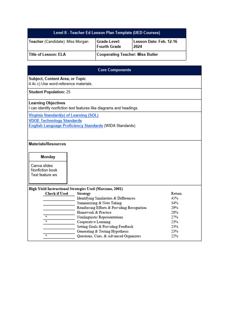 Lesson 2 With Reflection | PDF | Learning | Lesson Plan