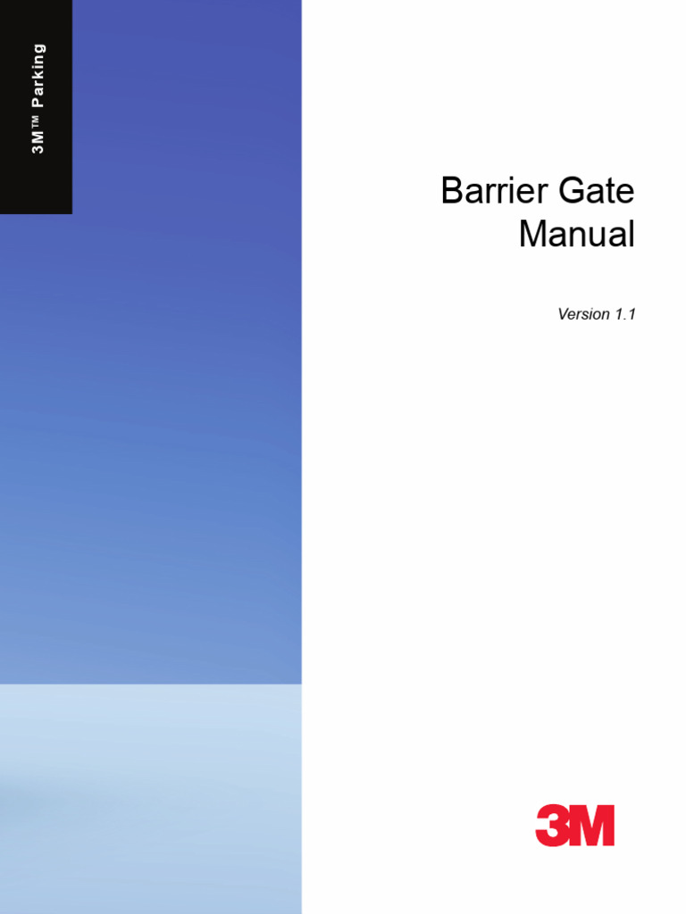 3M Parking Barrier Gate. v1 1 | PDF | Electrical Engineering | Computer Engineering