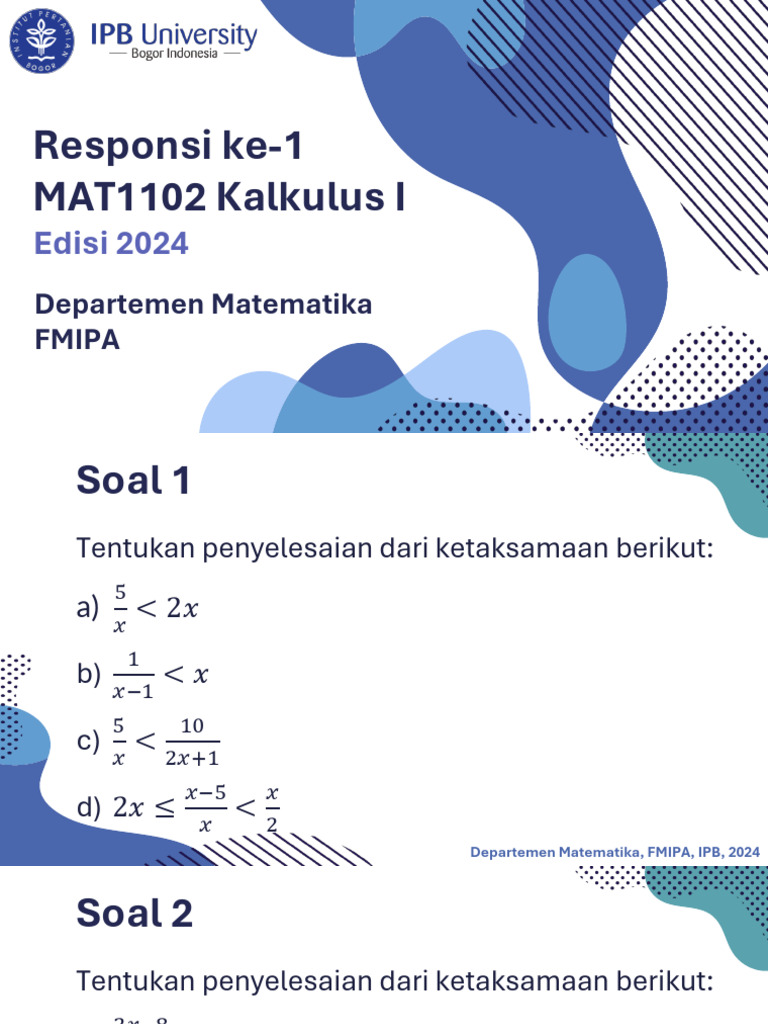 Studi Tingkat Kemabokan Mahasiswa Pku Saat Mengerjakan Responsi Kalku | PDF