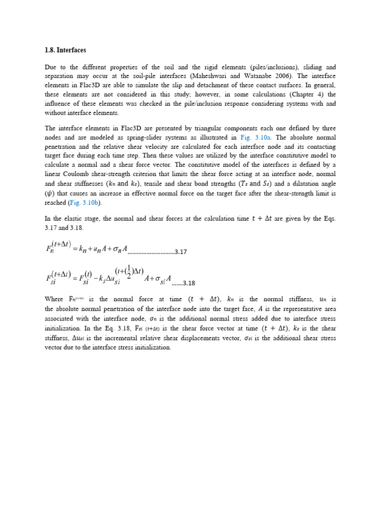 Interface | PDF | Stress (Mechanics) | Force