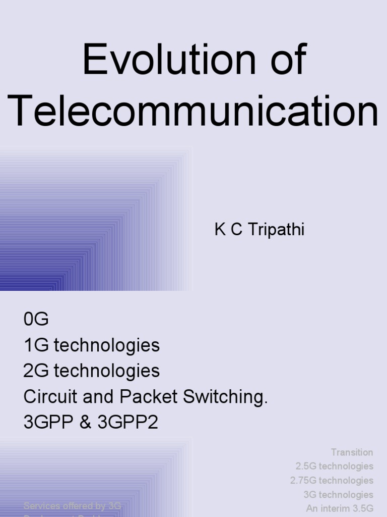 Evolution of Telecommunication | High Speed Packet Access | General ...