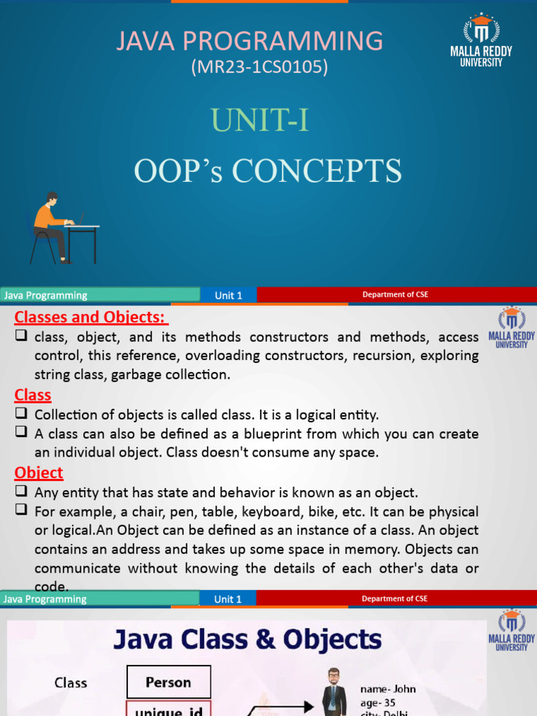 Javaprogramming Unit Ipartb Pdf Programming Constructor Object Oriented Programming 2122