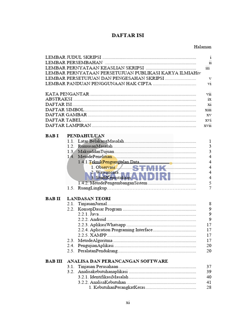 Panduan Skripsi: Struktur dan Isi | PDF