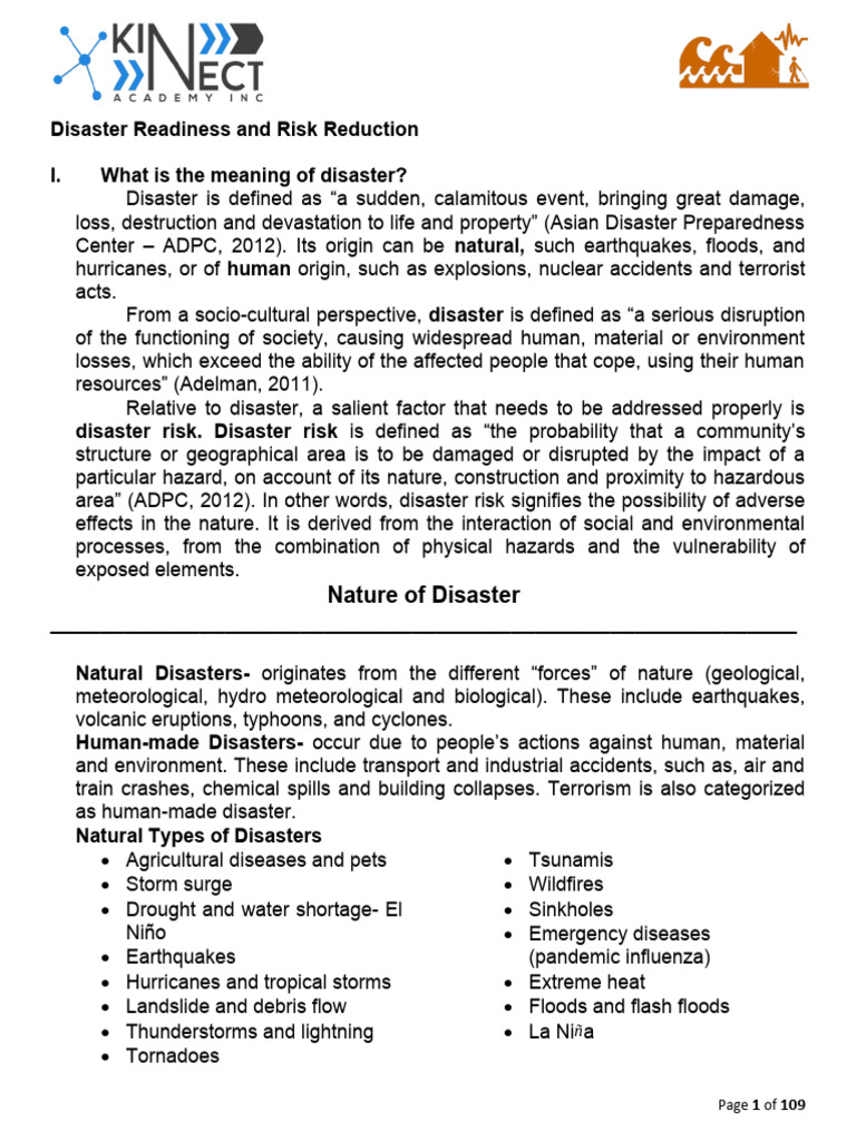 Disaster Readiness and Risk Factors | PDF | Tsunami | Natural Disasters