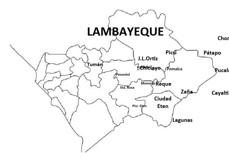 MAPA POLÍTICO DE CHICLAYO | PDF