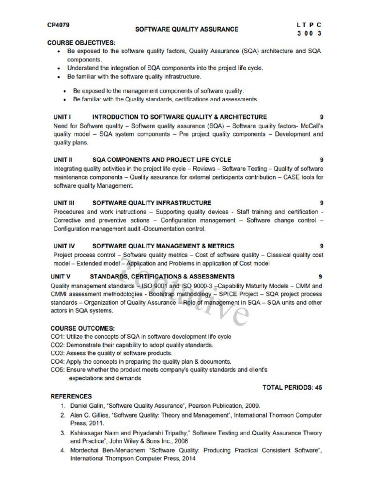 SQA SYLLABUS | PDF