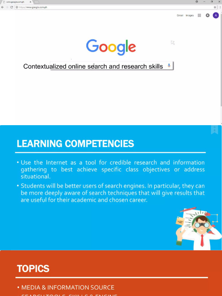 Lesson 3 Contextualized Online Search and Research Skills | PDF