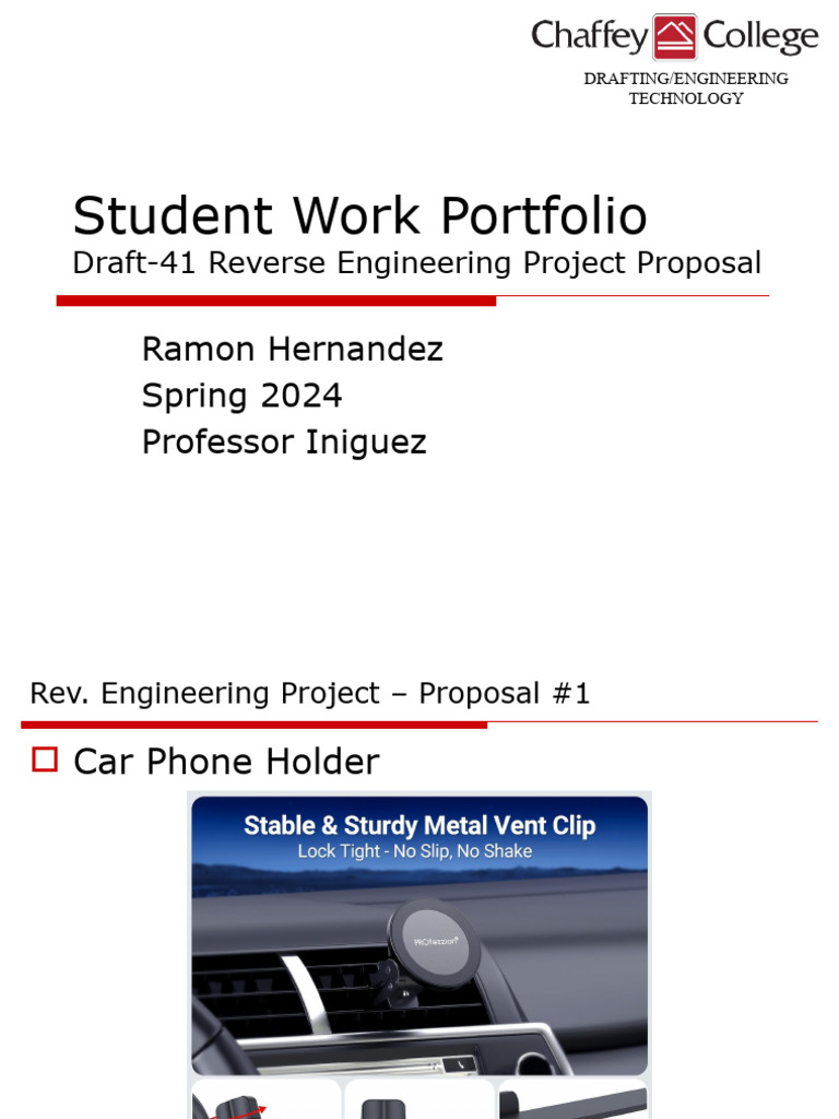 Student Portfolio: Engineering Projects | PDF