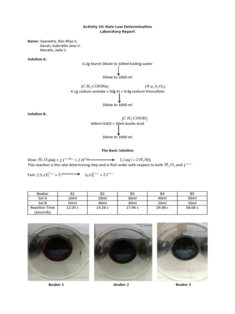 Lab Report Group7 | PDF | Chemistry | Physical Chemistry