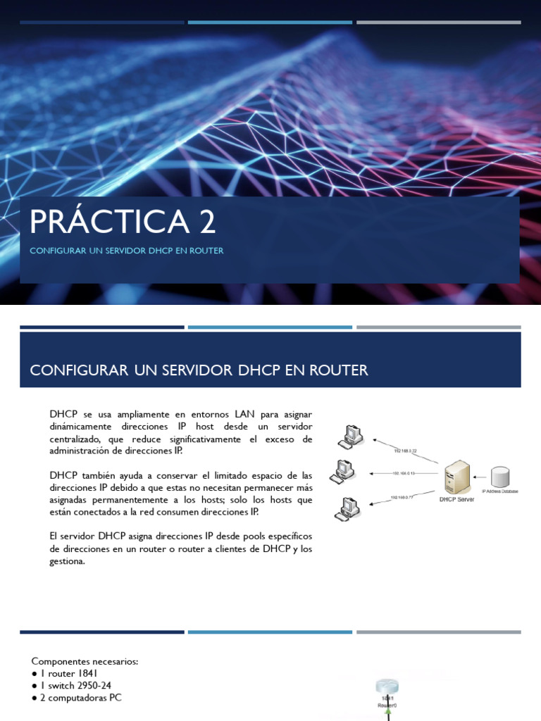 Práctica 2 Packet - 111602 | PDF | Dirección IP | Enrutador (Computación)