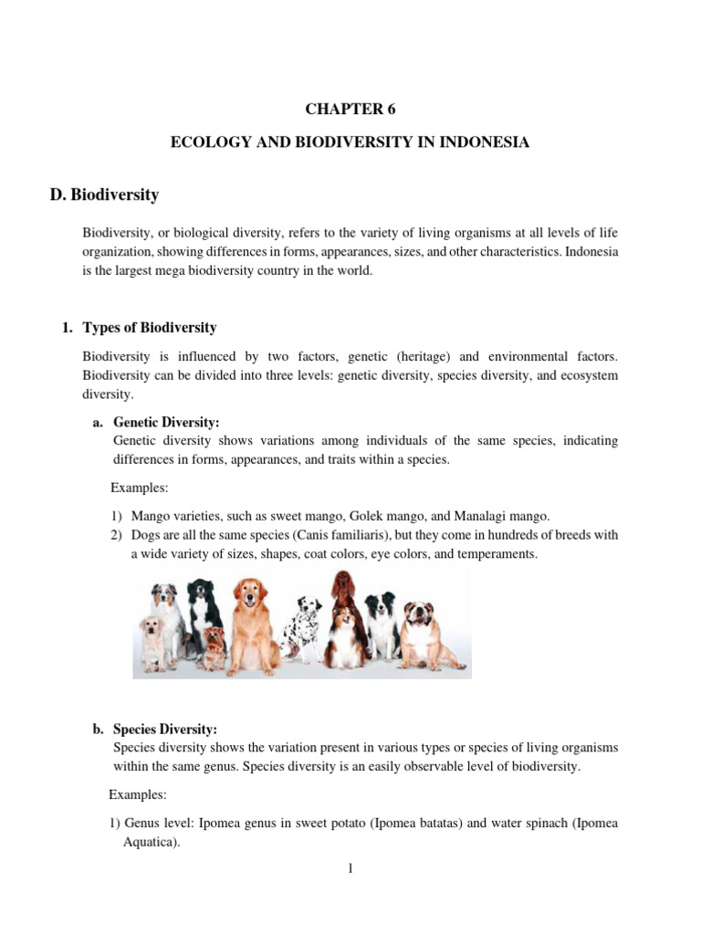 Bab 6 Ecology and biodiversity in Indonesia- D | PDF | Conservation ...